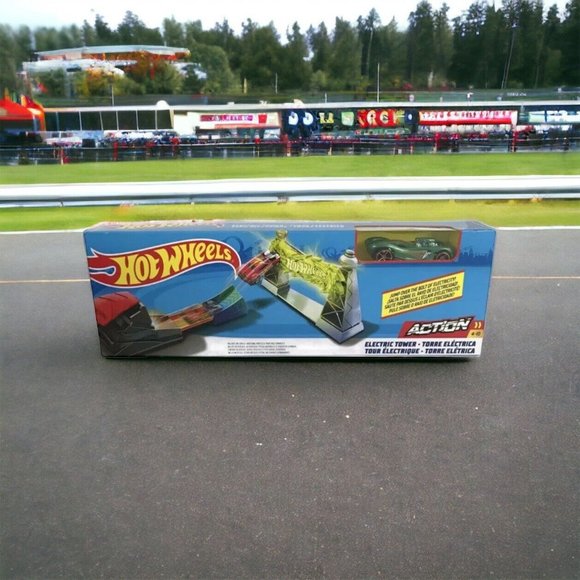 Mattel | Toys | Mattel Hot Wheels Electric Tower Jump Action Track Set ...